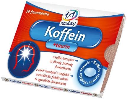 1x1 Vitaday koffein+taurin tabletta 30x - Arany Kígyó Patika ...